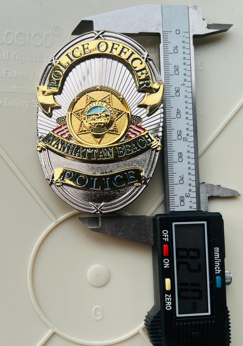 MANHATTAN BEACH POLICE REPLICA BADGE Customized badges – Badgecollection